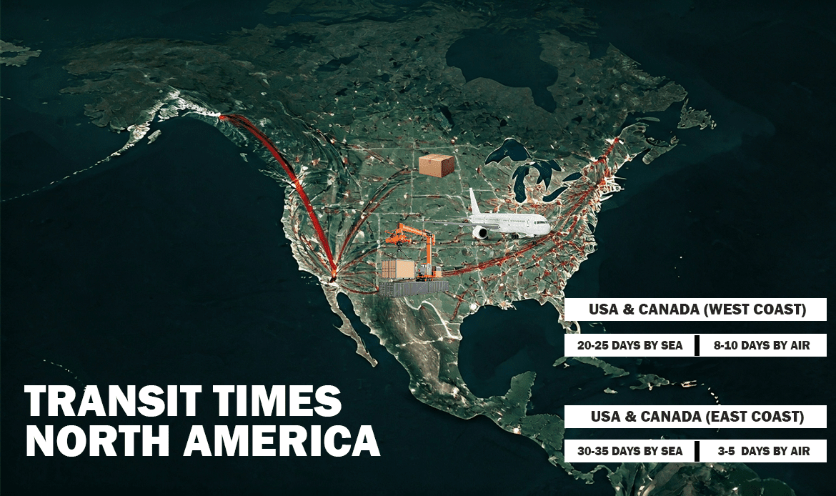 Transit Time From China to Other Countries | Shipping Guide